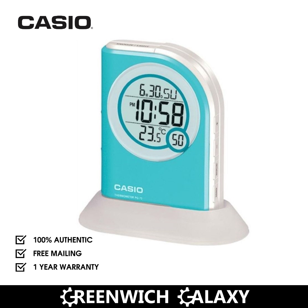 Casio Multi Function Digital Table Clock (PQ-75-2D) | Shopee Singapore