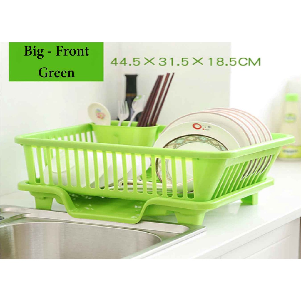 🔥SG Seller🔥Dish Rack Organiser with Front / Side Drainer | Shopee Singapore