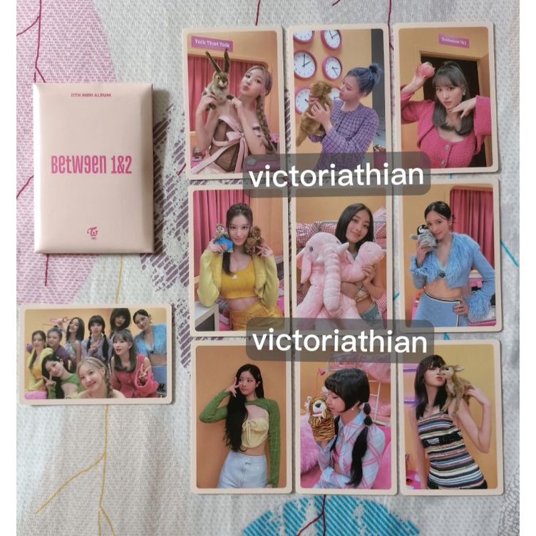 Twice Between 1&2 'Talk That Talk' Official Photocard POB pcs Authentic B1&2 Nayeon Momo Sana ...