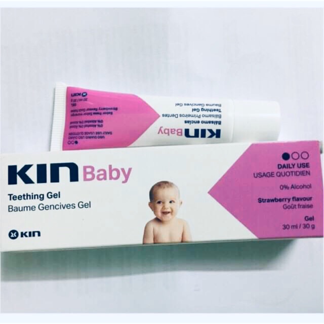 Kin Baby Teething Gel (pain relief, protects gums when children ...