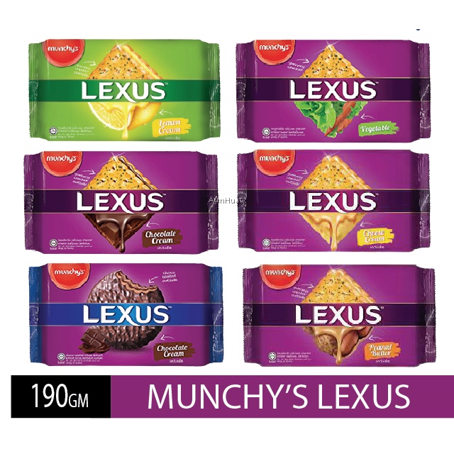 MUNCHY'S LEXUS BISCUITS - PEANUT BUTTER / CHOCOLATE / CHEESE / LEMON ...