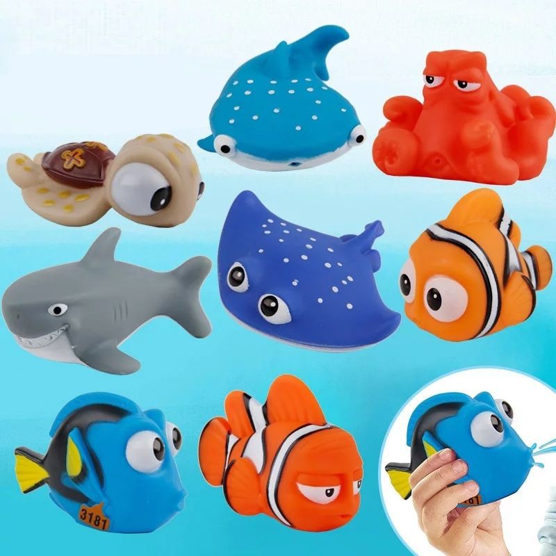 Nemo Rubber Fish Children's Bath Toy Nemo Rubber Fish Water Spray Bath ...