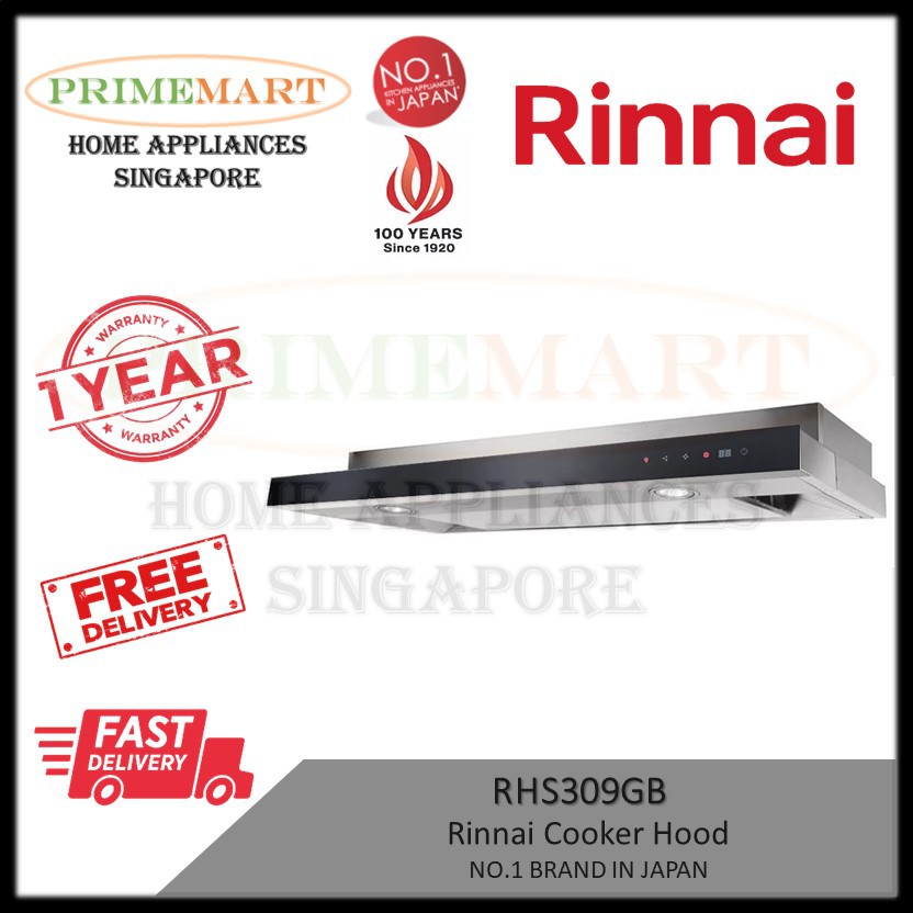 Rinnai Cooker Hood RHS309GB * NO.1 BRAND IN JAPAN * FAST DELIVERY ...