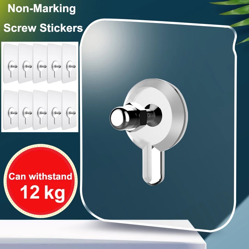 1pcs Strong Adhesive Magic Traceless Hook Seamless Sticky Wall Hook ...