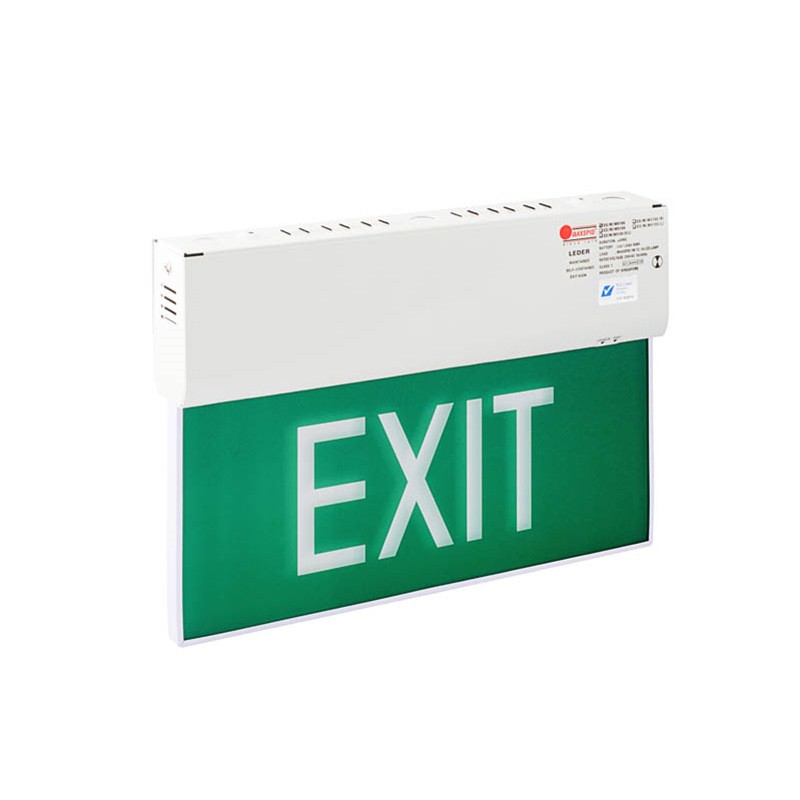 MAXSPID SLIMLINE LED (SURFACE/RECESS) SLIM EXIT LIGHT SINGLE SIDE ...