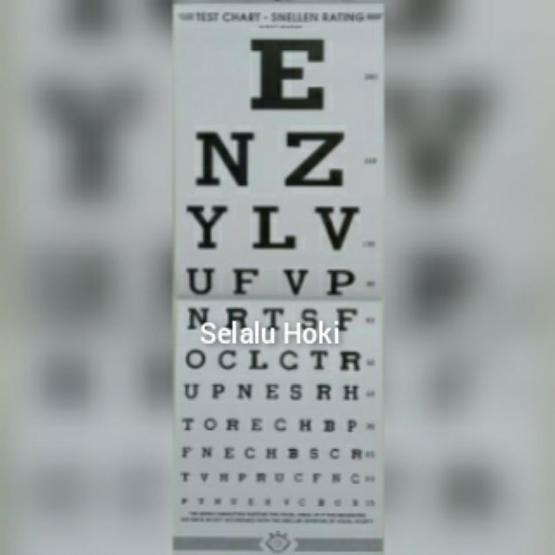 MATA Snellen Chart / Eye Sharpness Test Chart / Eye test paper | Shopee ...