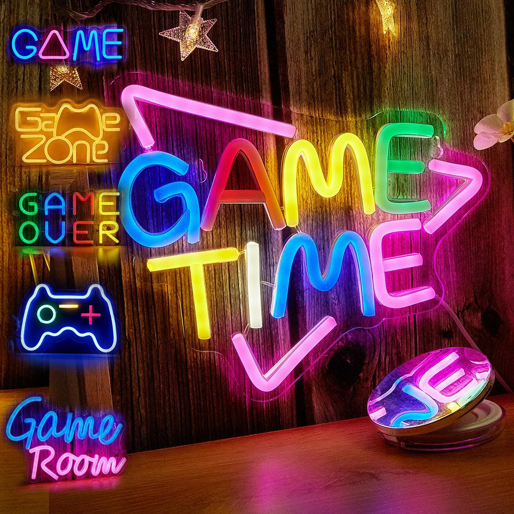 1pc Gamepad Series Modeling LED Neon Lights Gaming Room Bedroom Wall ...