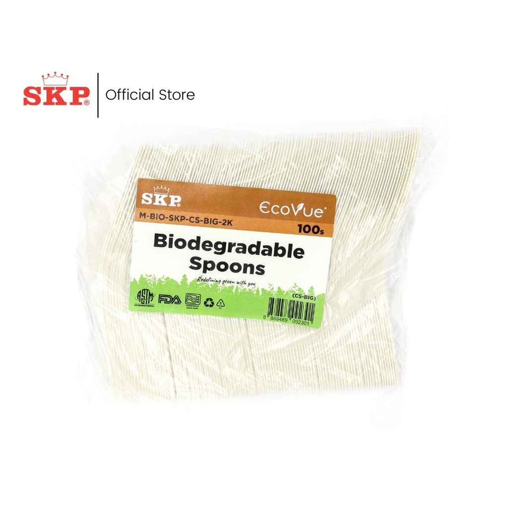 SKP Biodegradable Disposable Chinese Spoon | Shopee Singapore