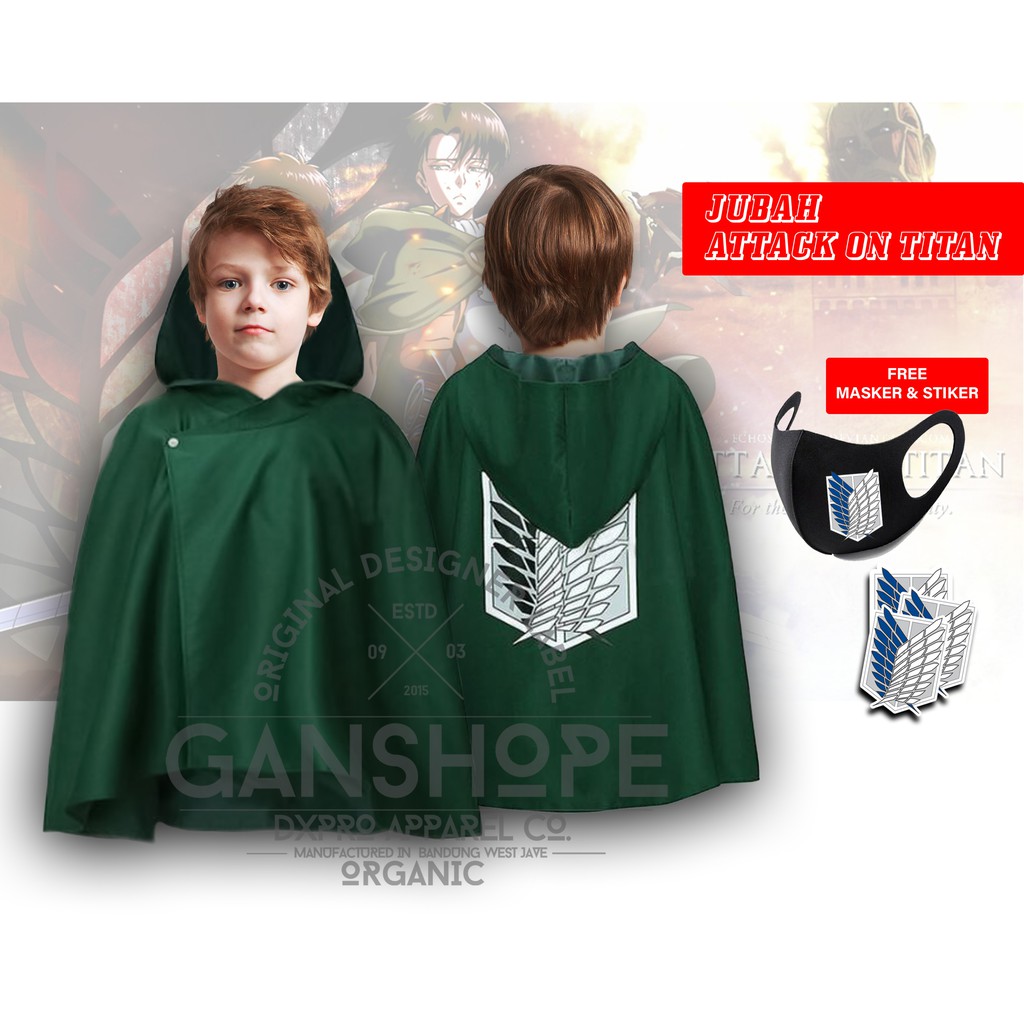 Children's Robe ATTACK ON TITAN AOT SHINGEKI SCOUTING LEGION SNK ...