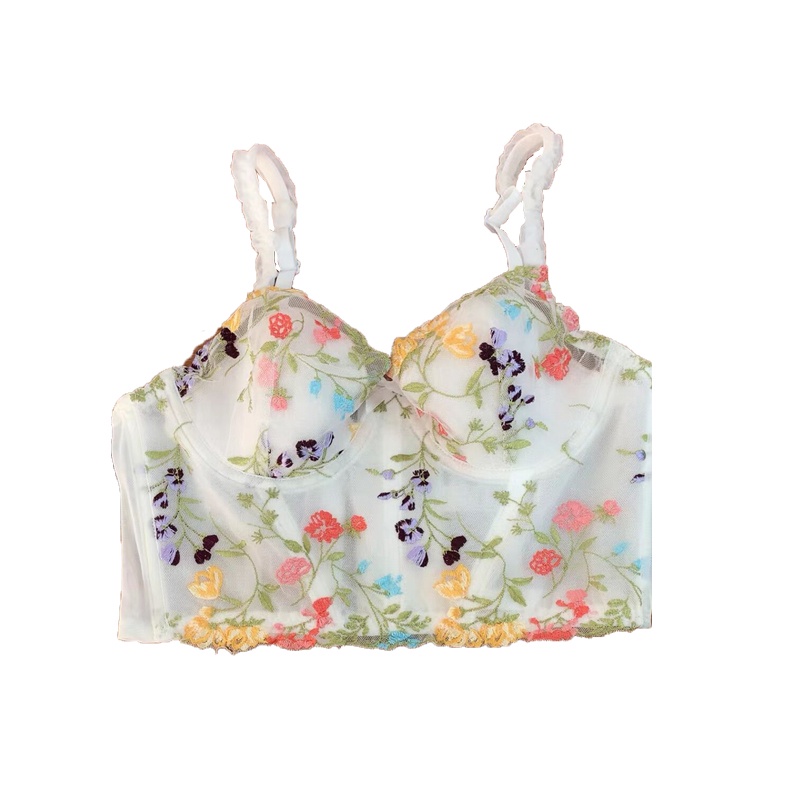 Woman Bra French Sexy Lace Fishbone Bra Embroidery Body Sculpting ...