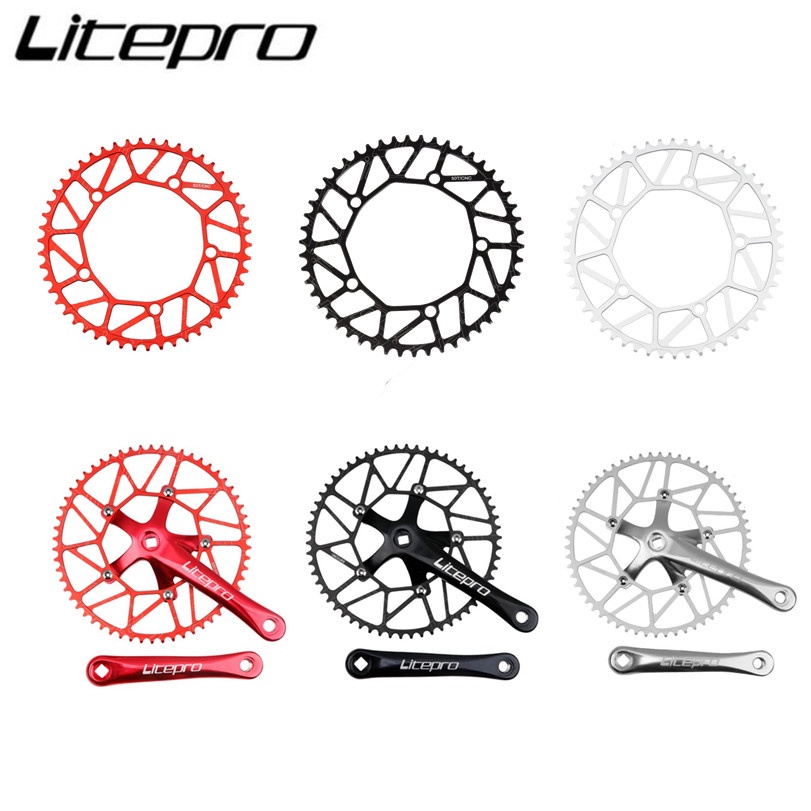 Litepro Folding Bike Tooth Plate 130BCD Positive Negative Teeth 46T 50 ...