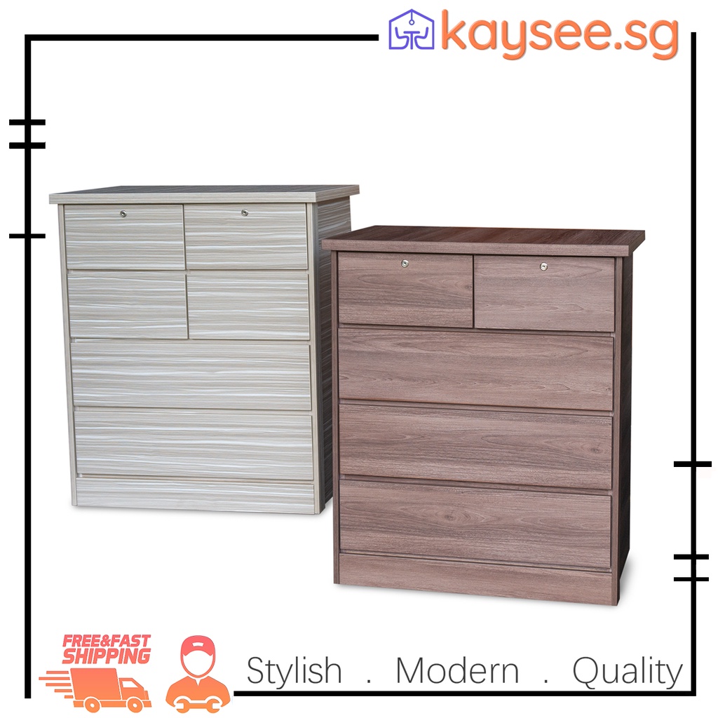 kaysee|Oleda-Mystique Chest of Drawers in Coffee / Milk|Living Room ...