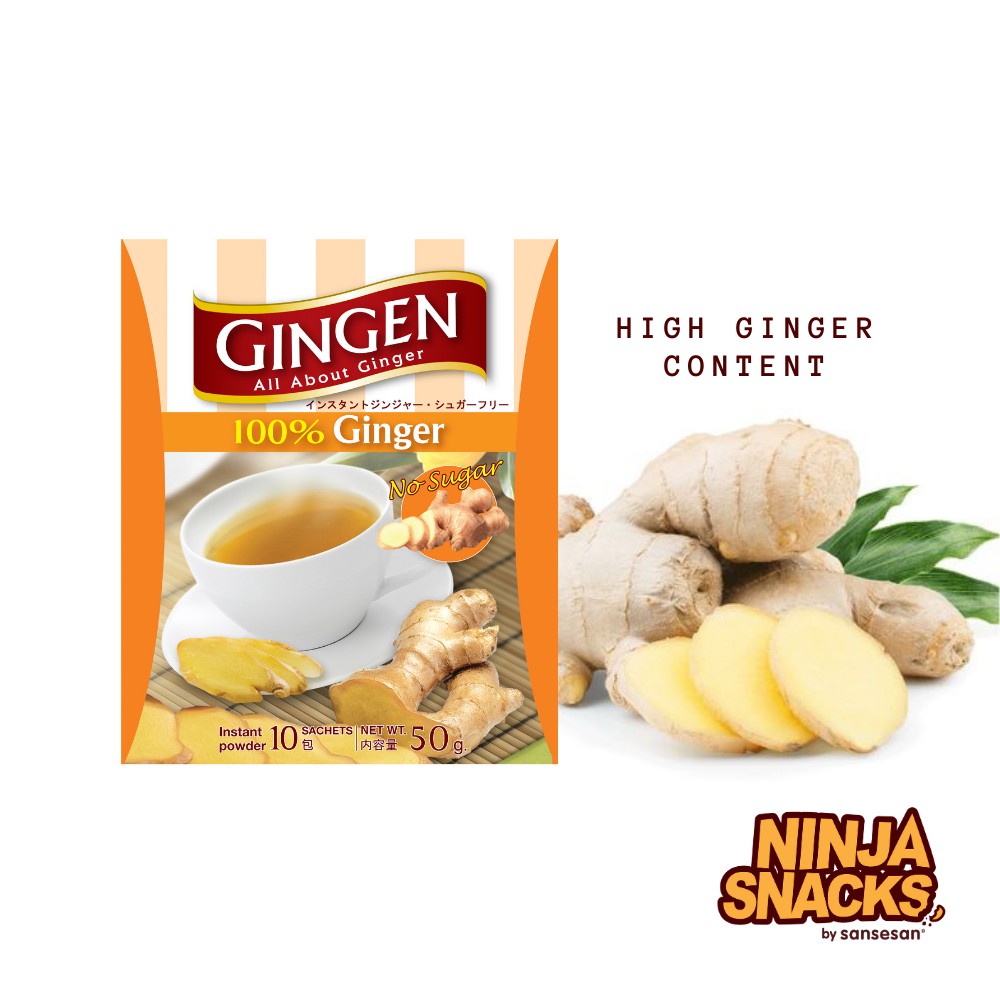 Gingen Instant Ginger Tea Box (10s) | Shopee Singapore