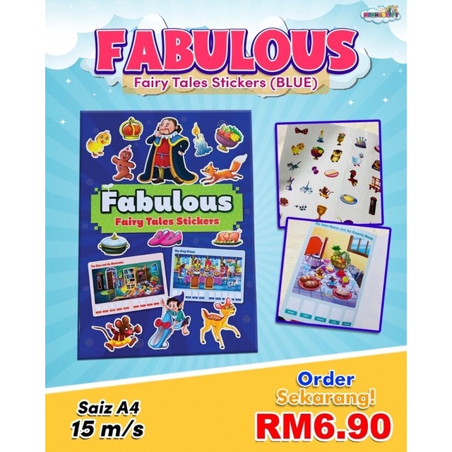 Fairy Tales Sticker Book Cinderella, Ariel and More Fairytales ...