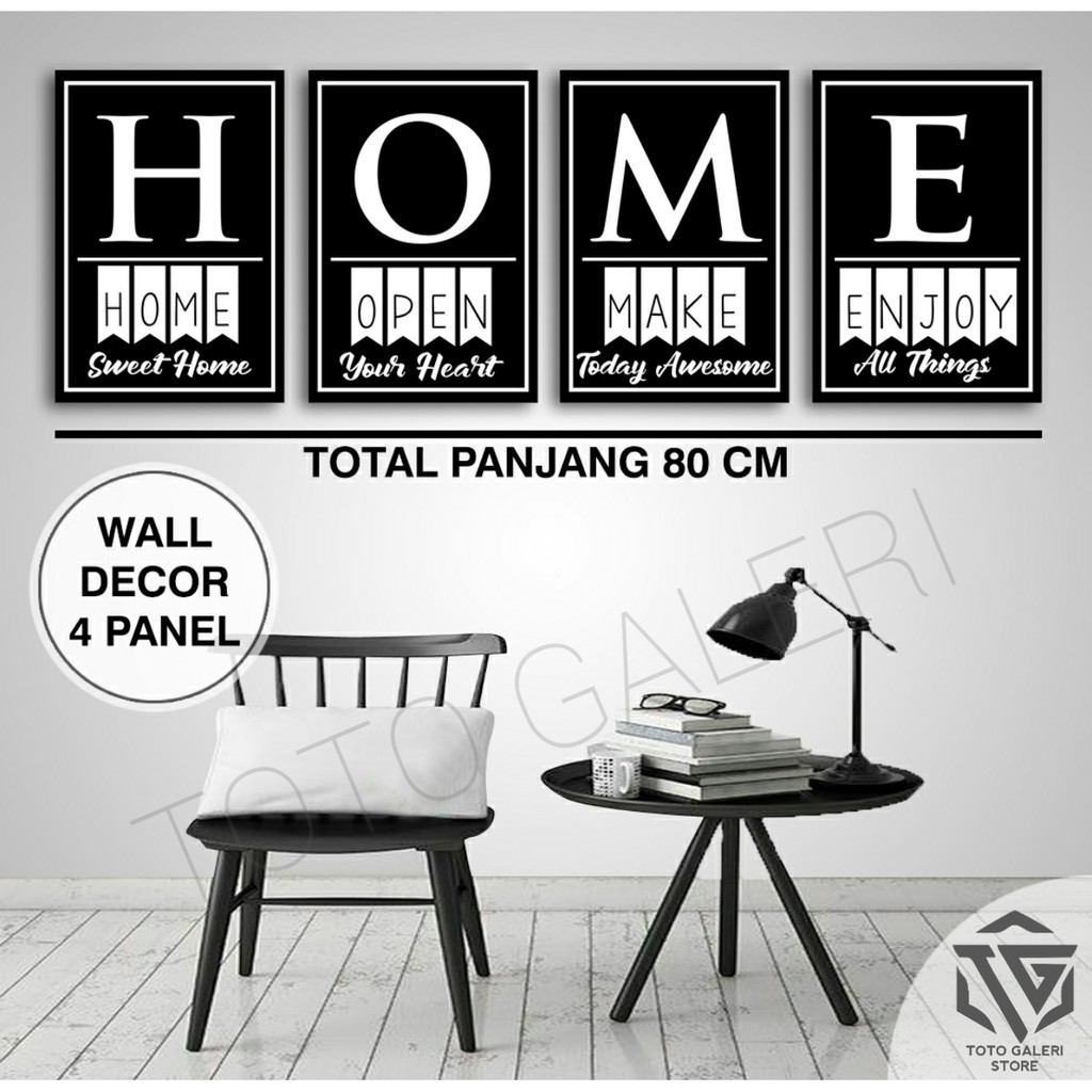 KAYU HIASAN DINDING Tg Wall decoration home sweet home shabby chic ...