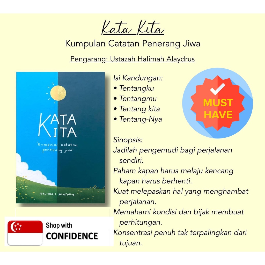 Kata Kita by Ustadzah Halimah Alaydrus | Shopee Singapore