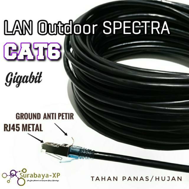 Lan Cable 60 Meters CAT 6 CAT6 SPECTRA STP FTP Outdoor UTP 60 M 60M ...