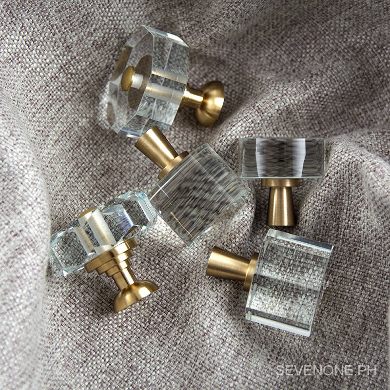 Crystal Glass Handle Transparent Brass Handle Cabinet Door Handle ...