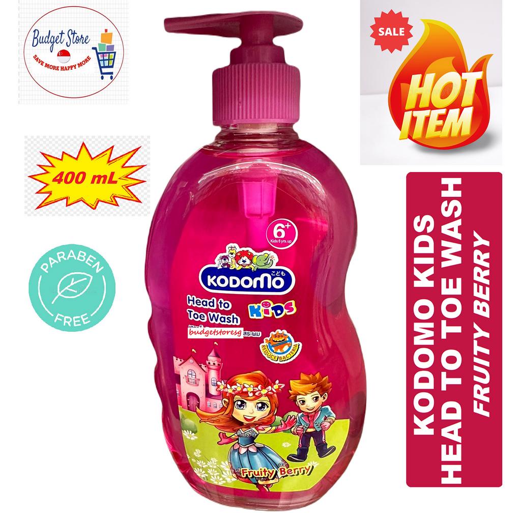 Kodomo Kids Head to Toe Wash Fruity Berry - 400ml | Shopee Singapore