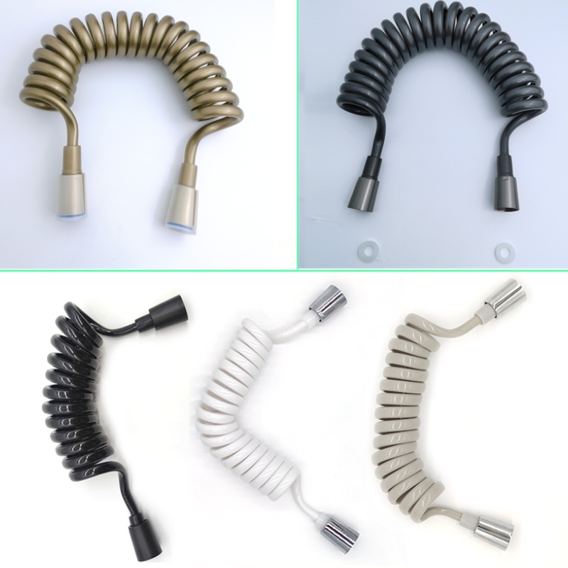 Spiral Telephone Line Hose 1.5/2/3m Bidet Sprayer Flexible Plumbing ...
