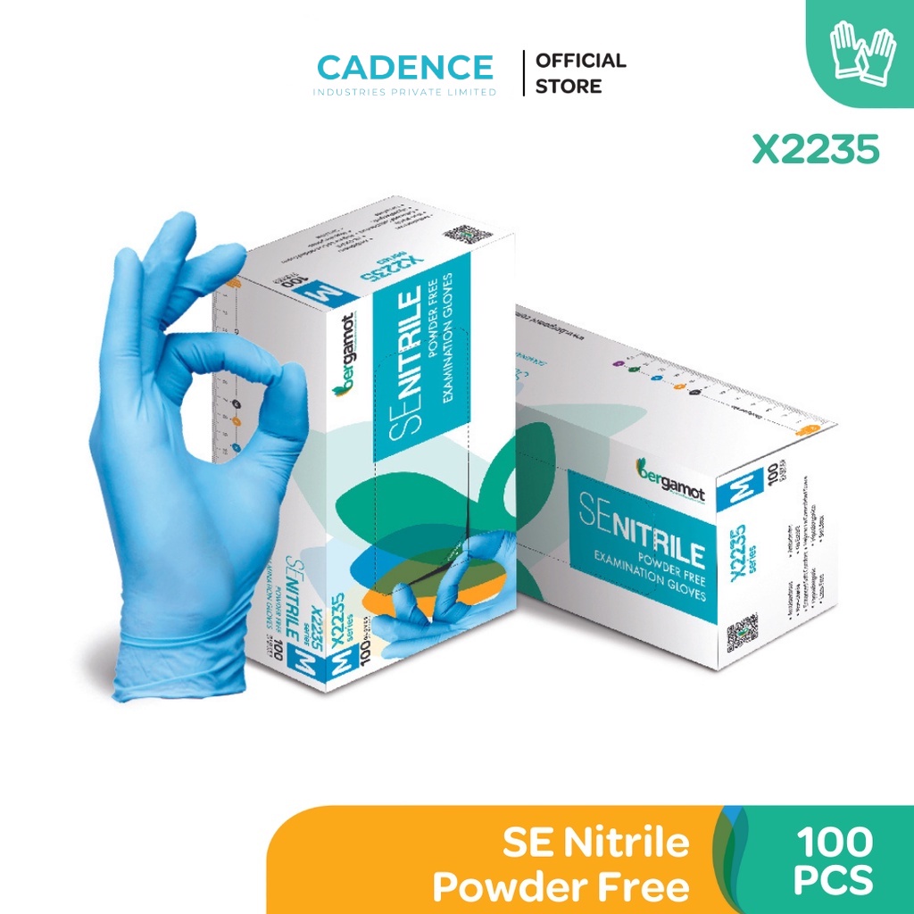 PRICE DROP 100PCS Nitrile Powder-Free Food Grade Gloves (100 Pcs ...