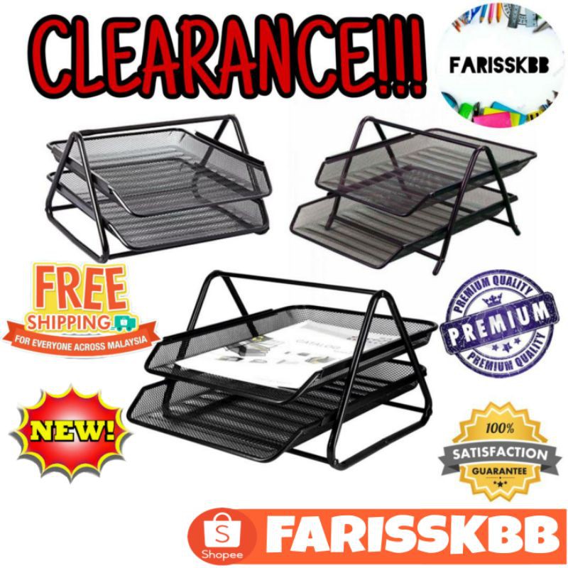 WIRE MESH TRAY 2 TIER MESH TRAY ORGANISER MESH TRAY 2 TIER DESK ...