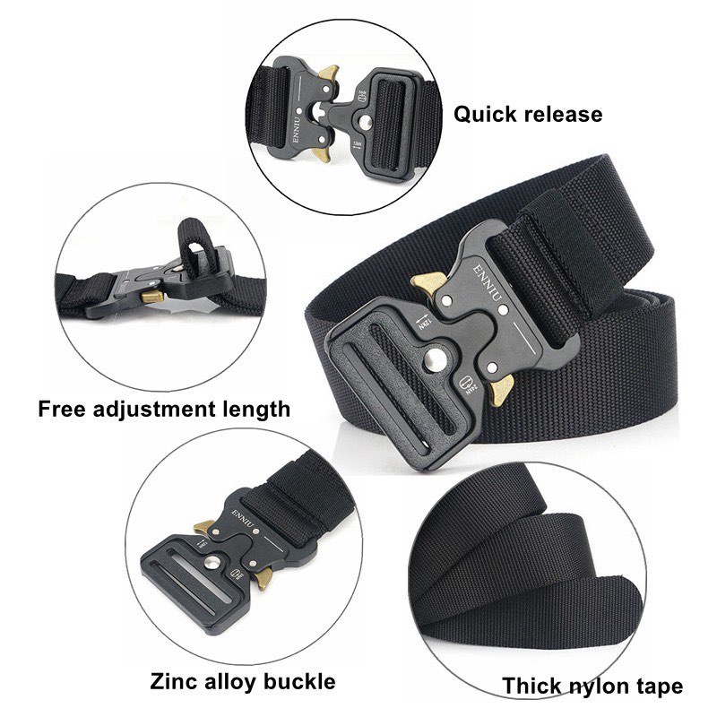 L-XXXXXXL Men's Tactical Plus Size Army Military Buckle Belt Heavy Duty ...