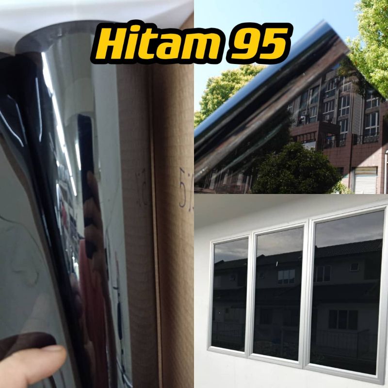 Tinted Hitam / Hitam 95 / Black 95 / Window Film / Tinted Film / Tinted ...