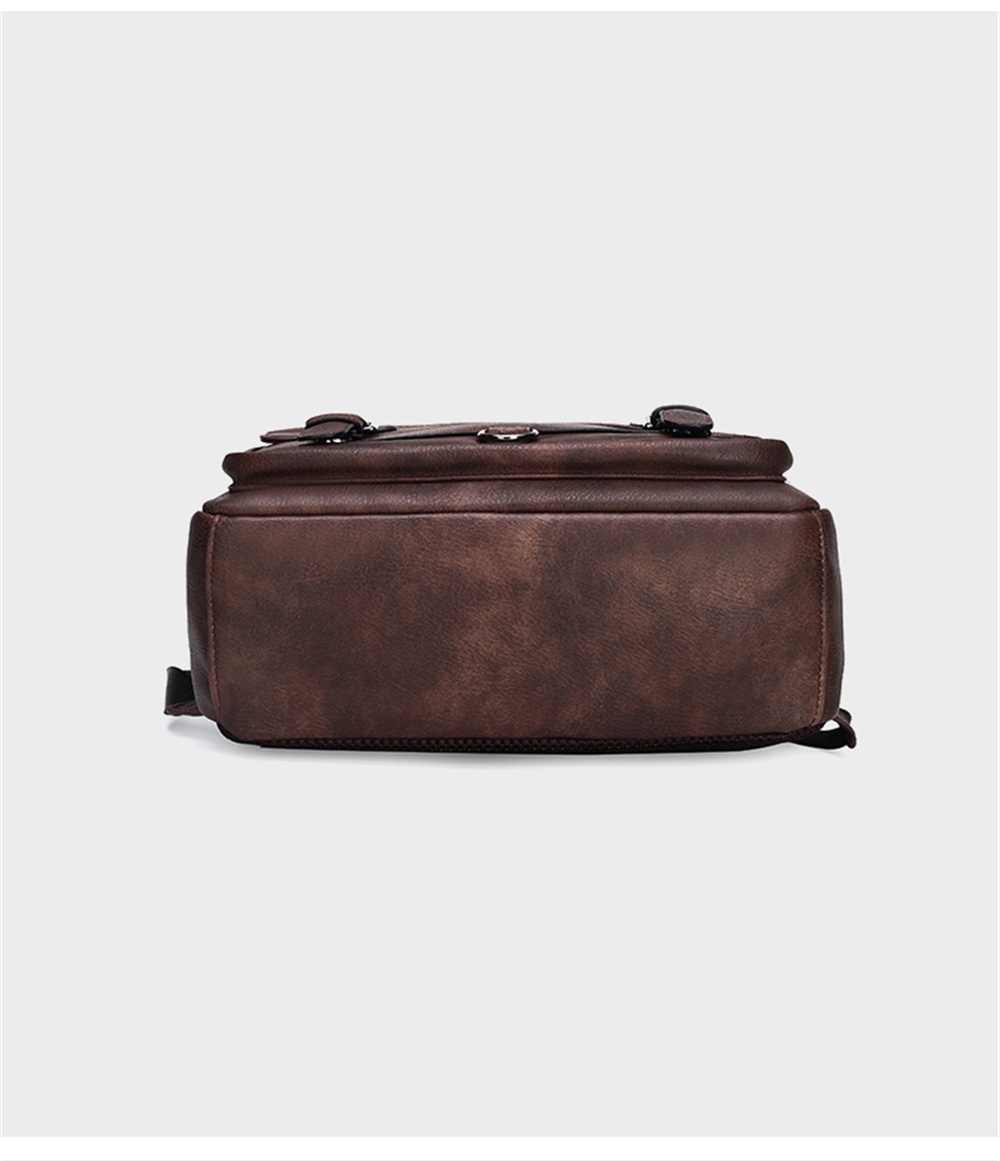 JEEP BULUO Backpack Fashion Leather Men Business Male 15.6" Laptop Bag ...