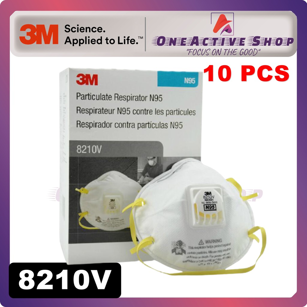 3M N95 Particulate Respirator Mask 8210V (10 PCS / BOX) | Shopee Singapore