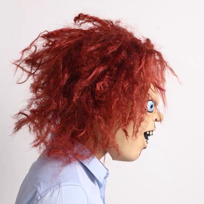[SG Seller] Chucky Latex Mask Realistic Hair Halloween Costume Cosplay ...