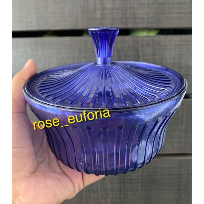 Tupperware Royale Blue Crystalline Small Server Bowl 600ml Set of 2 ...