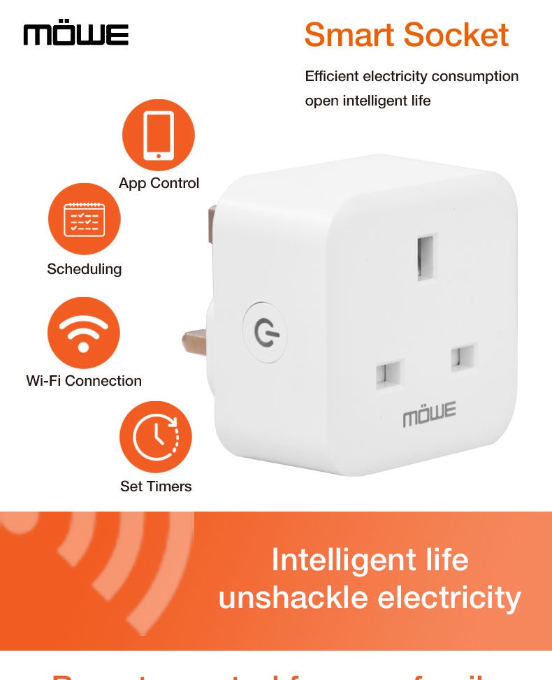 Aerogaz/Mowe MW840S Wifi Smart Socket Control with Google Home Timing ...