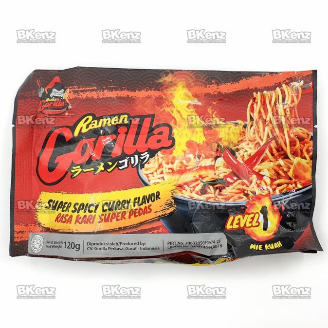 Ramen Gorilla Curry Super Spicy Instant Noodles Instant Saingan Samyang ...