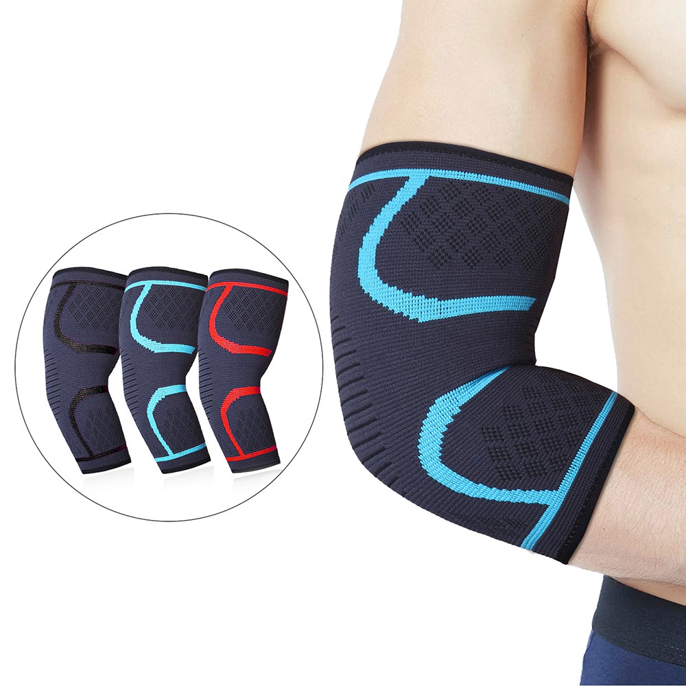 1PC Elbow Brace Elastic Gym Sport Protective Pad Absorb Sweat Sport ...