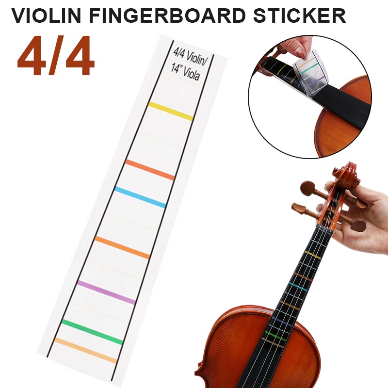 4/4 Violin Fingerboard Sticker Fretboard Note Tape Fiddle Chart Marker ...