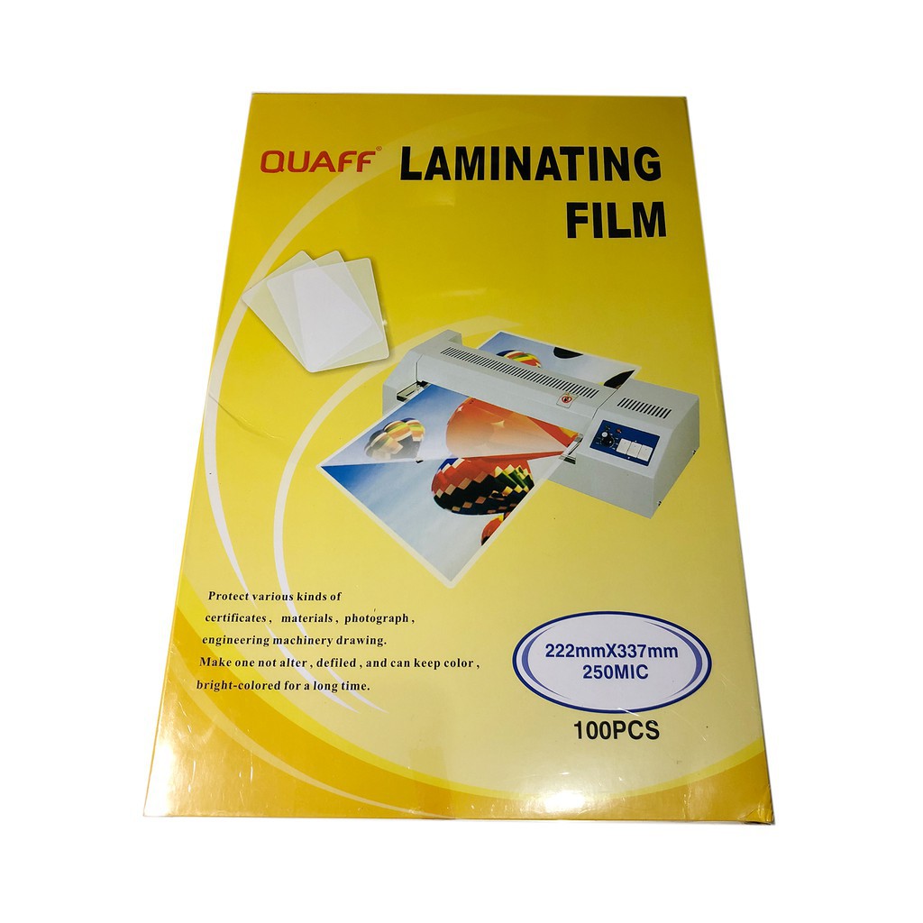 Quaff Laminating Film 250MICRONS LONG SIZE | Shopee Singapore