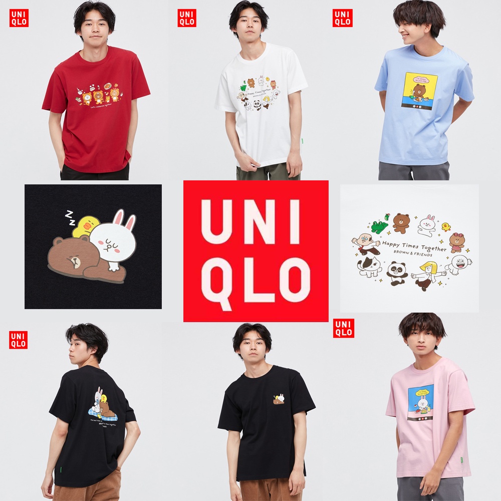 Men's/Women's/Couples LINE FRIENDS Printed T-Shirt (Short Sleeve ...