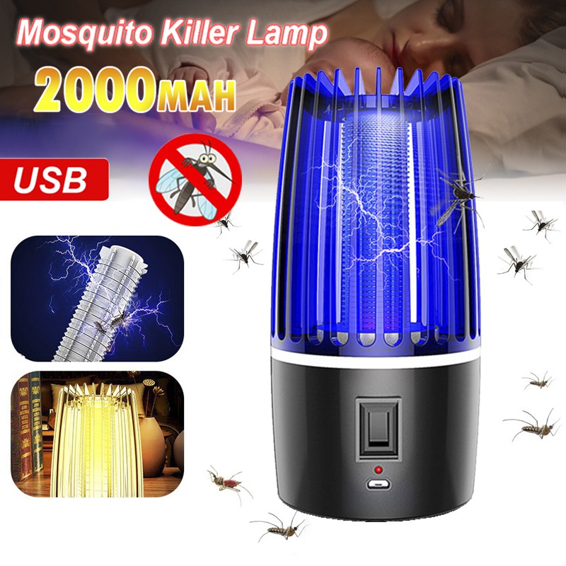 捕蚊器 滅蚊燈 2000Mah Rechargeable Portable Mosquito Killer Trap Lamp Insects ...