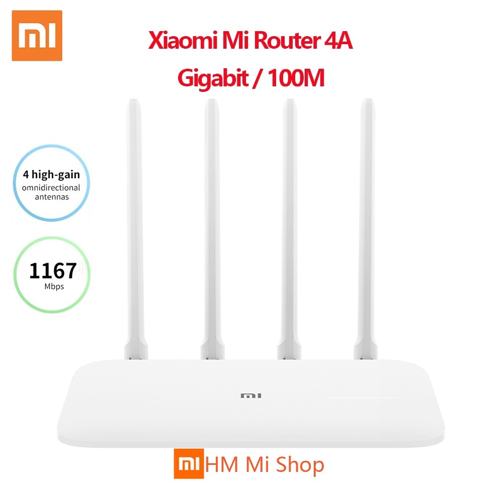 Xiaomi Mi Router 4A Gigabit Edition 100M 1000M 2.4GHz 5GHz 128MB WiFi 4 ...