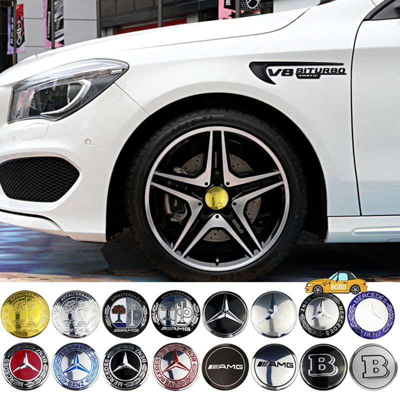 4pcs 56mm Modified Car Wheel Hub Center Caps Cover Sticker Auto Tire ...
