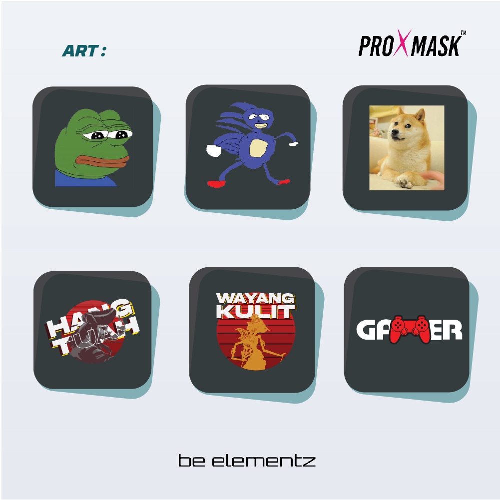 NO MOQ Logo Design Heat Press Print Logo PROXMASK Heat Transfer Lencana ...