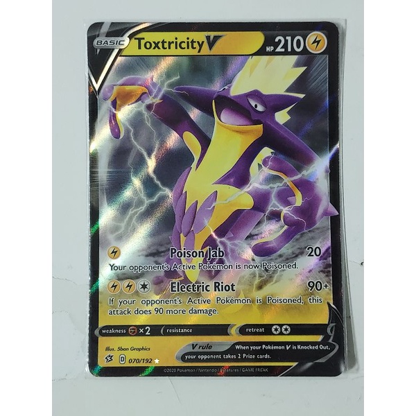 Pokemon toxtricity V rebel clash card | Shopee Singapore