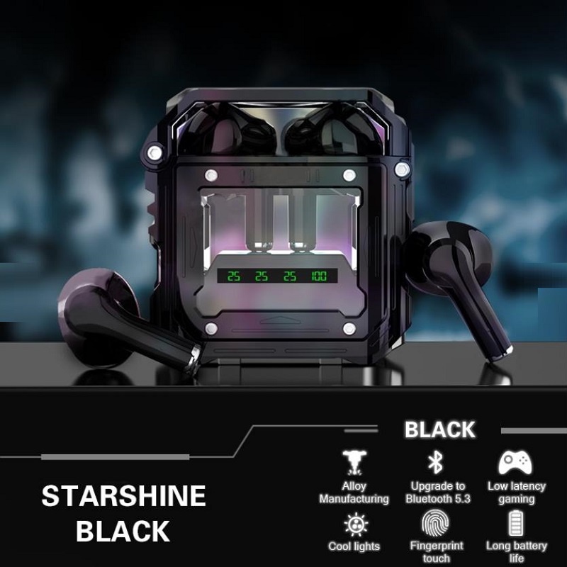 RGB TWS Marvel Wireless Bluetooth Noise Cancelling Gaming Earbuds ...