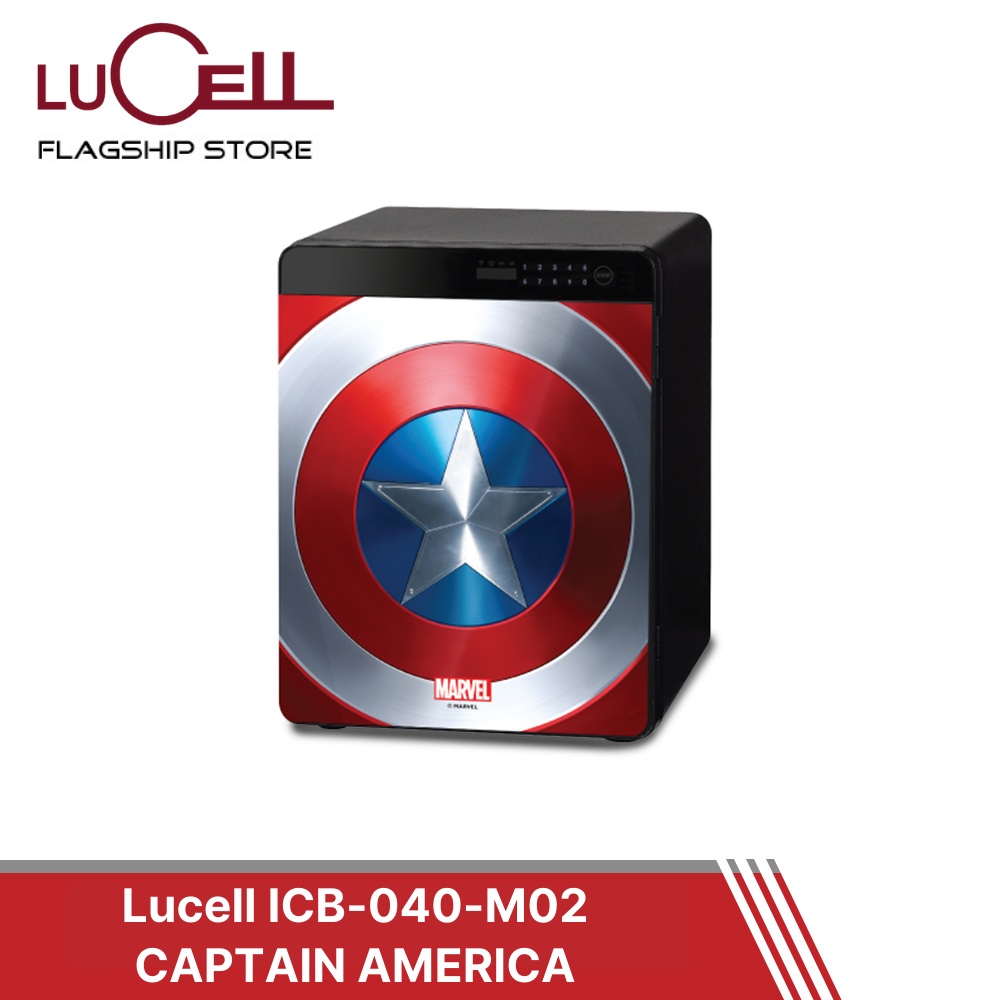 Lucell Luxury Safe - CAPTAIN AMERICA with Loud 90db Alarm and Fire ...