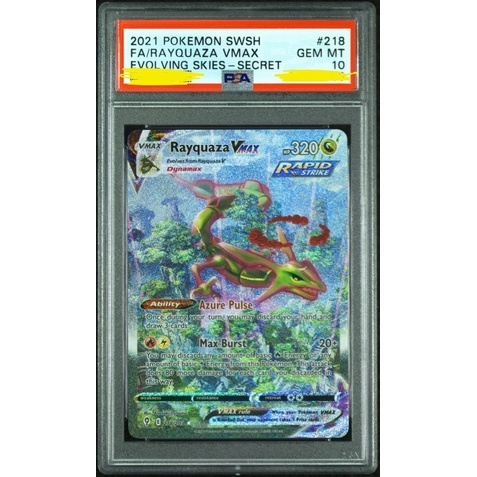 Rayquaza VMAX Alternate Art PSA10 Evolving Skies | Shopee Singapore