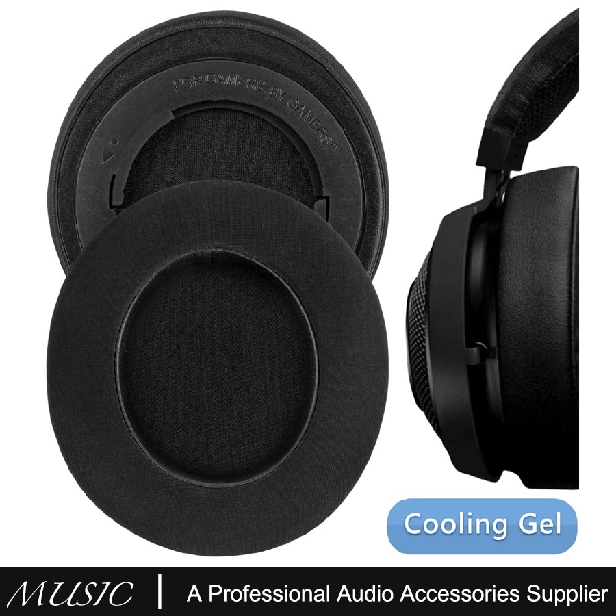 1 Pair Cooling Gel-Infused Ear Cushion Earpads Replacement For Razer ...