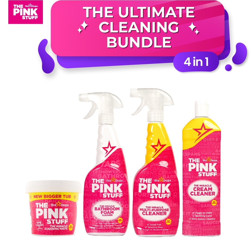 The Pink Stuff - The 4-in-1 Ultimate Cleaning Bundle | Shopee Singapore