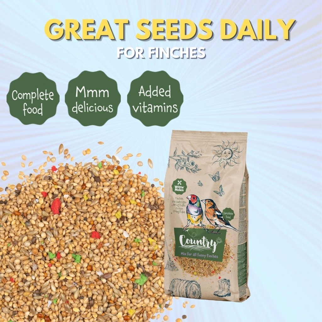 WITTE MOLEN Country Finches 0.6kg - High Nutrition Complete Feed ...