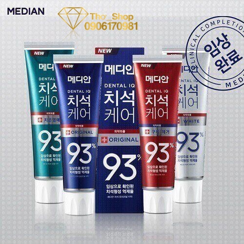 Median DENTAL IQ 93% Korean whitening toothpaste 120g | Shopee Singapore